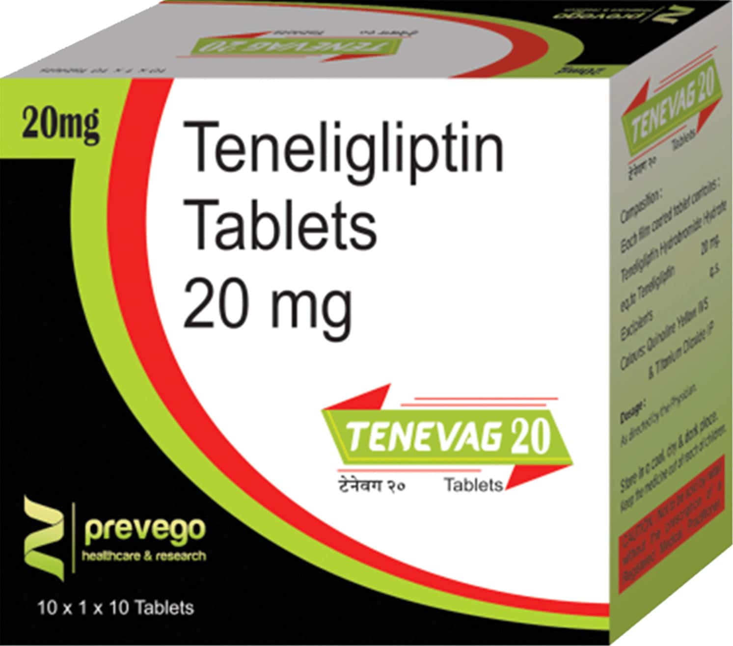Buy Tenevag 20 MG Tablet (10) Online at Flat 15% OFF | PharmEasy