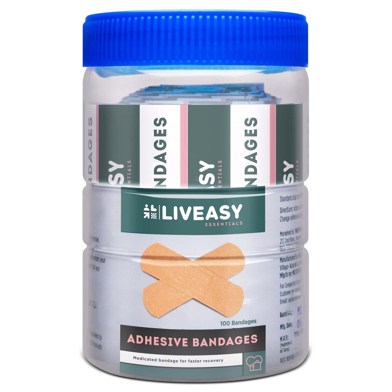 Buy LIVEASY ESSENTIALS ADHESIVE BANDAGES - BOX OF 100 Online & Get Upto ...