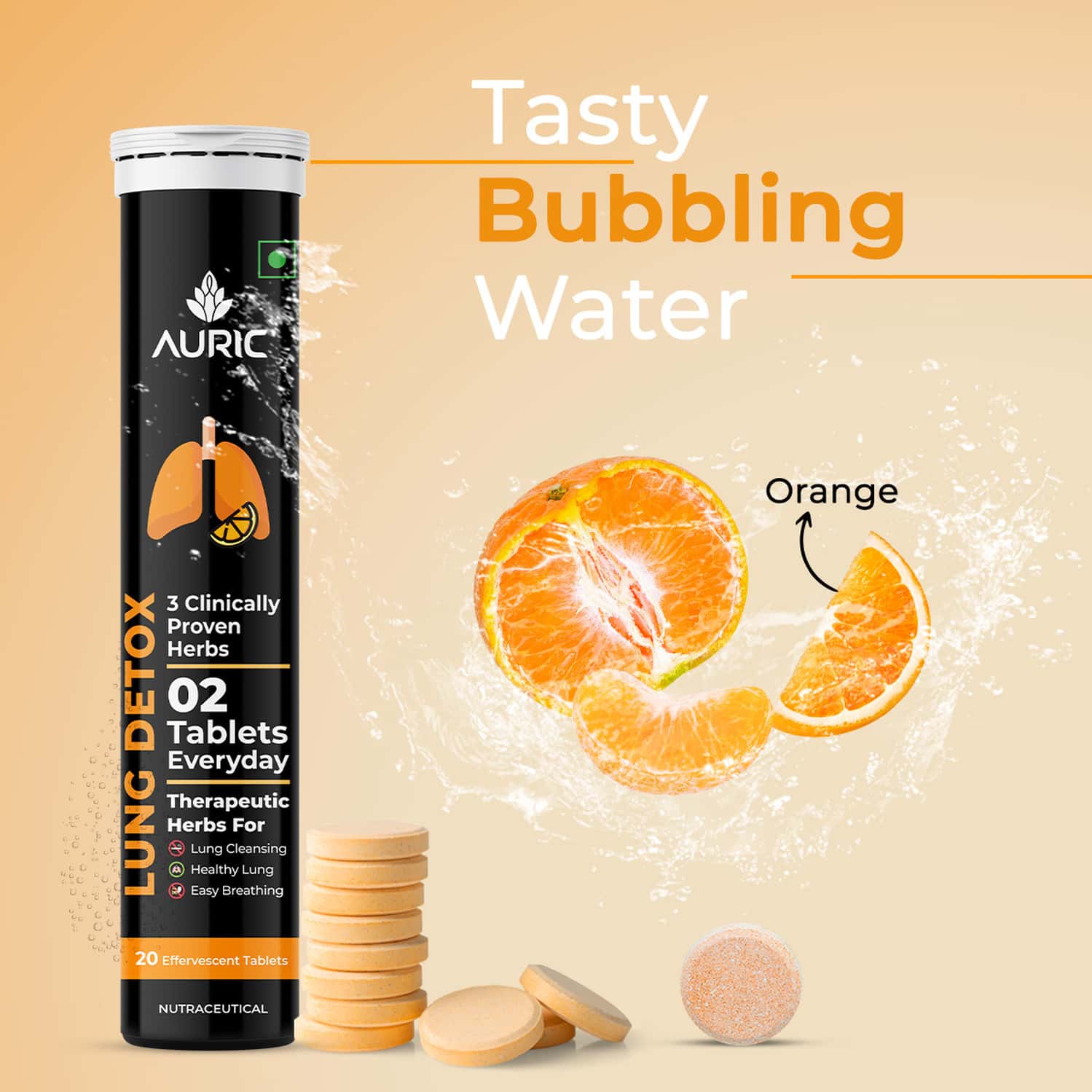 Buy LUNG DETOX EFFERVESCENT TABLET- DROP FIZZ & DRINK PACK OF 80 TABLET ...