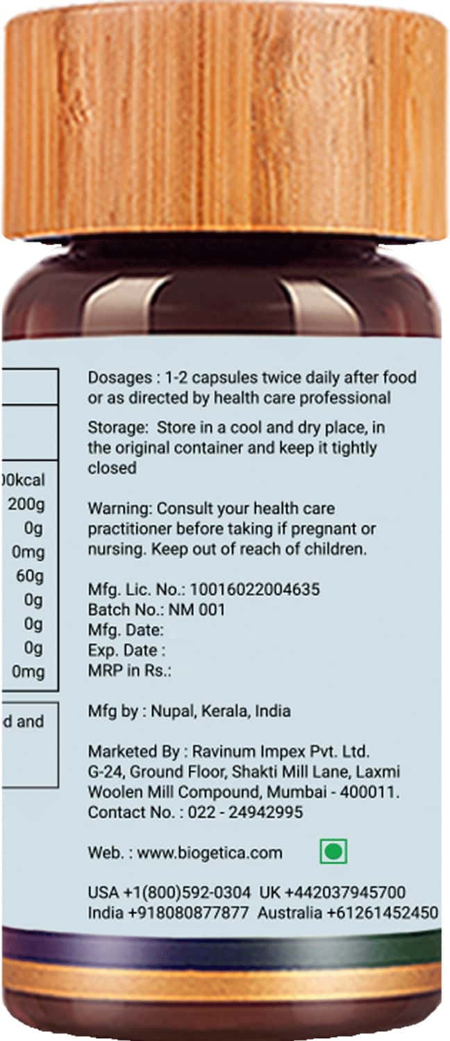 Buy BIOGETICA NEEM BLOOD PURIFYING ANTI-INFLAMMATORY DETOX (80 CAPSULES ...