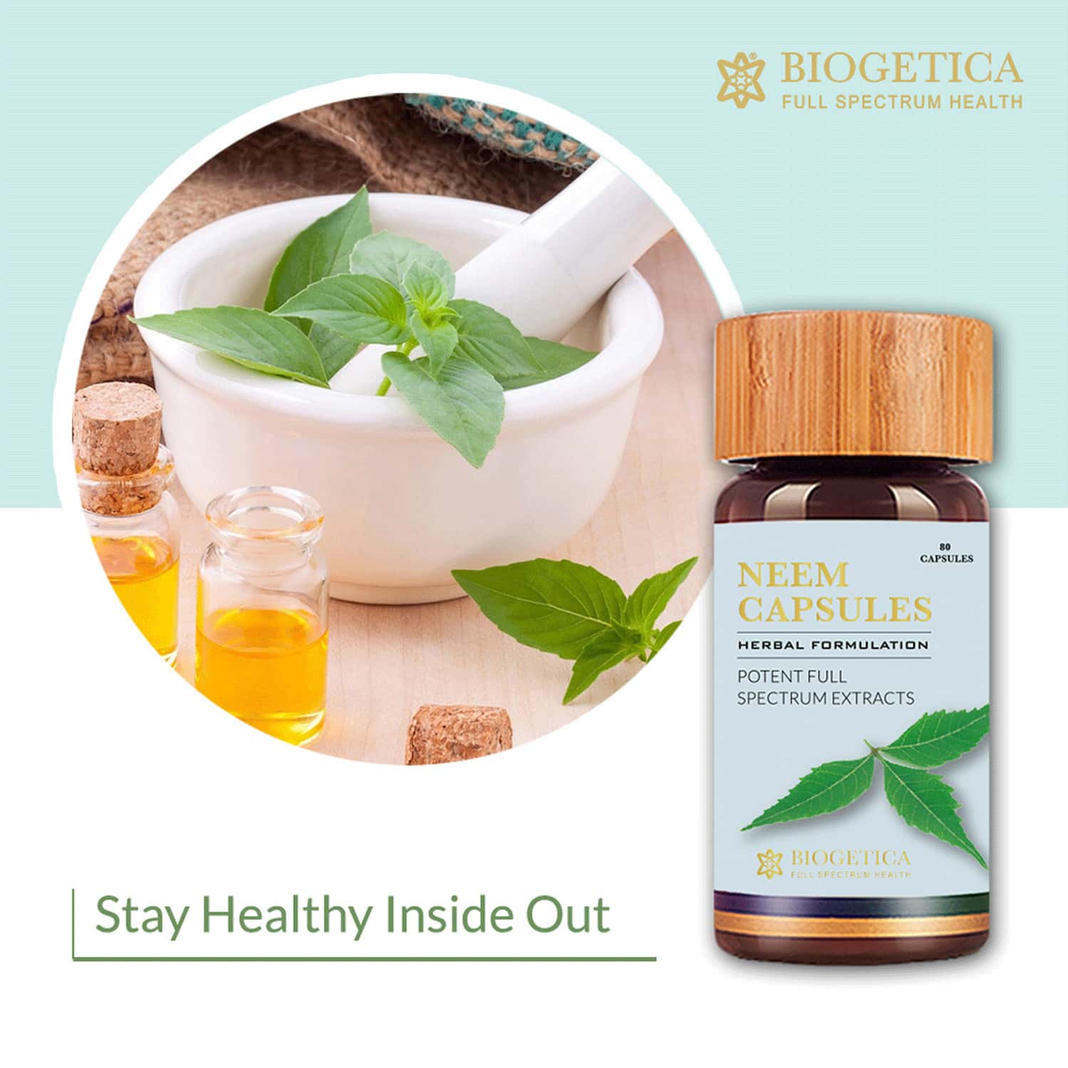 Buy BIOGETICA NEEM BLOOD PURIFYING ANTI-INFLAMMATORY DETOX (80 CAPSULES ...