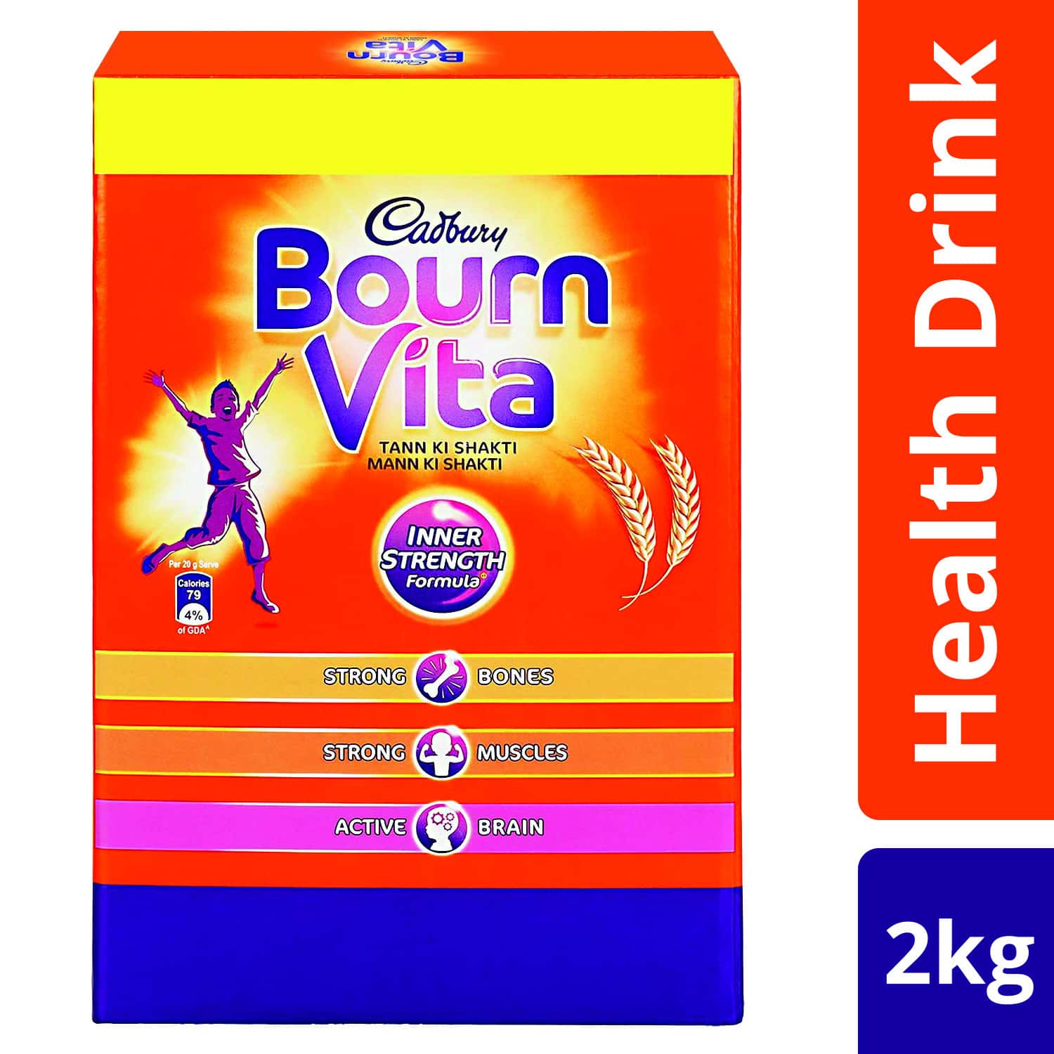Buy Cadbury Bournvita Health Drink, 2kg Carton Pack Online at Flat 18% ...