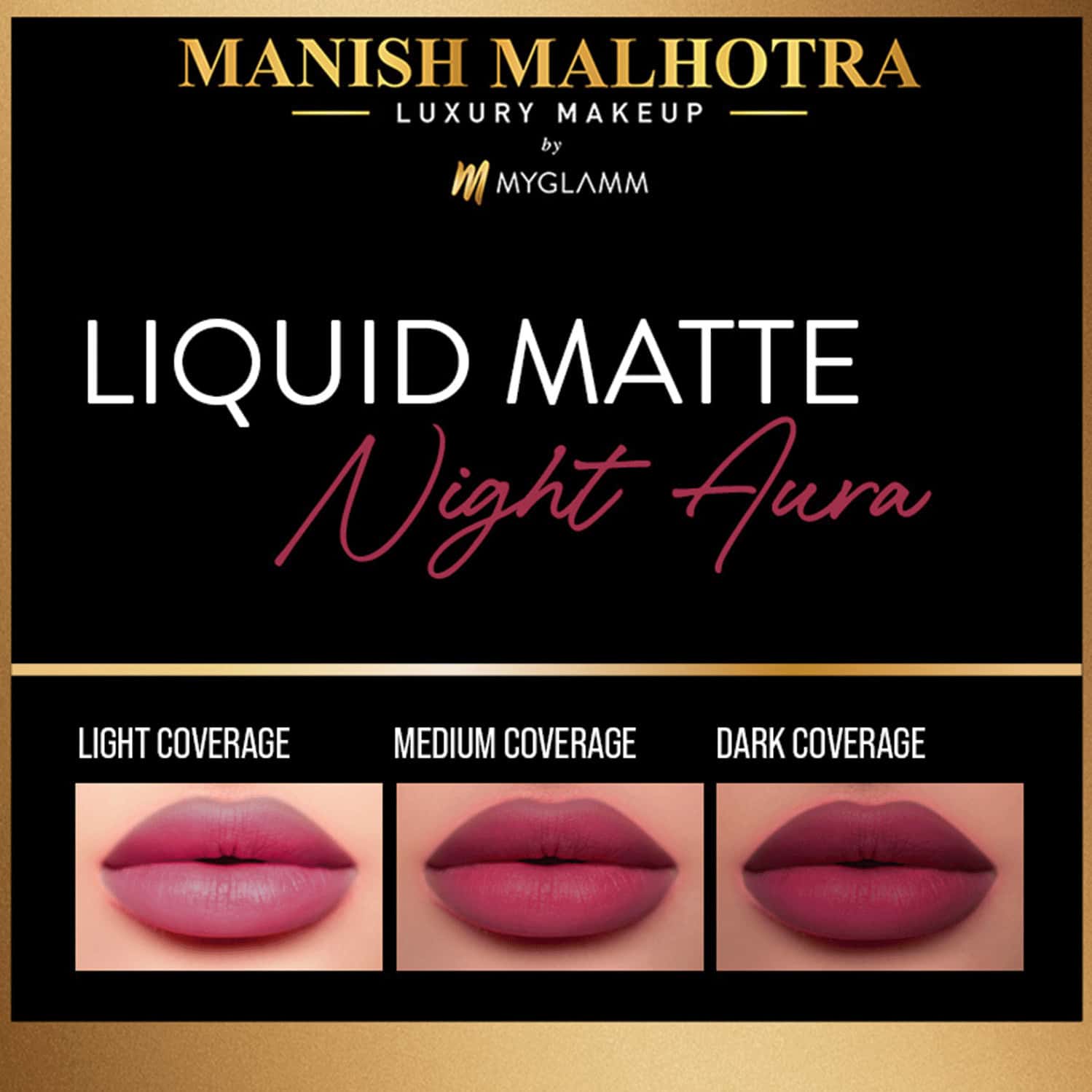 Buy MANISH MALHOTRA BEAUTY BY MYGLAMM LIQUID MATTE LIPSTICK-NIGHT AURA ...
