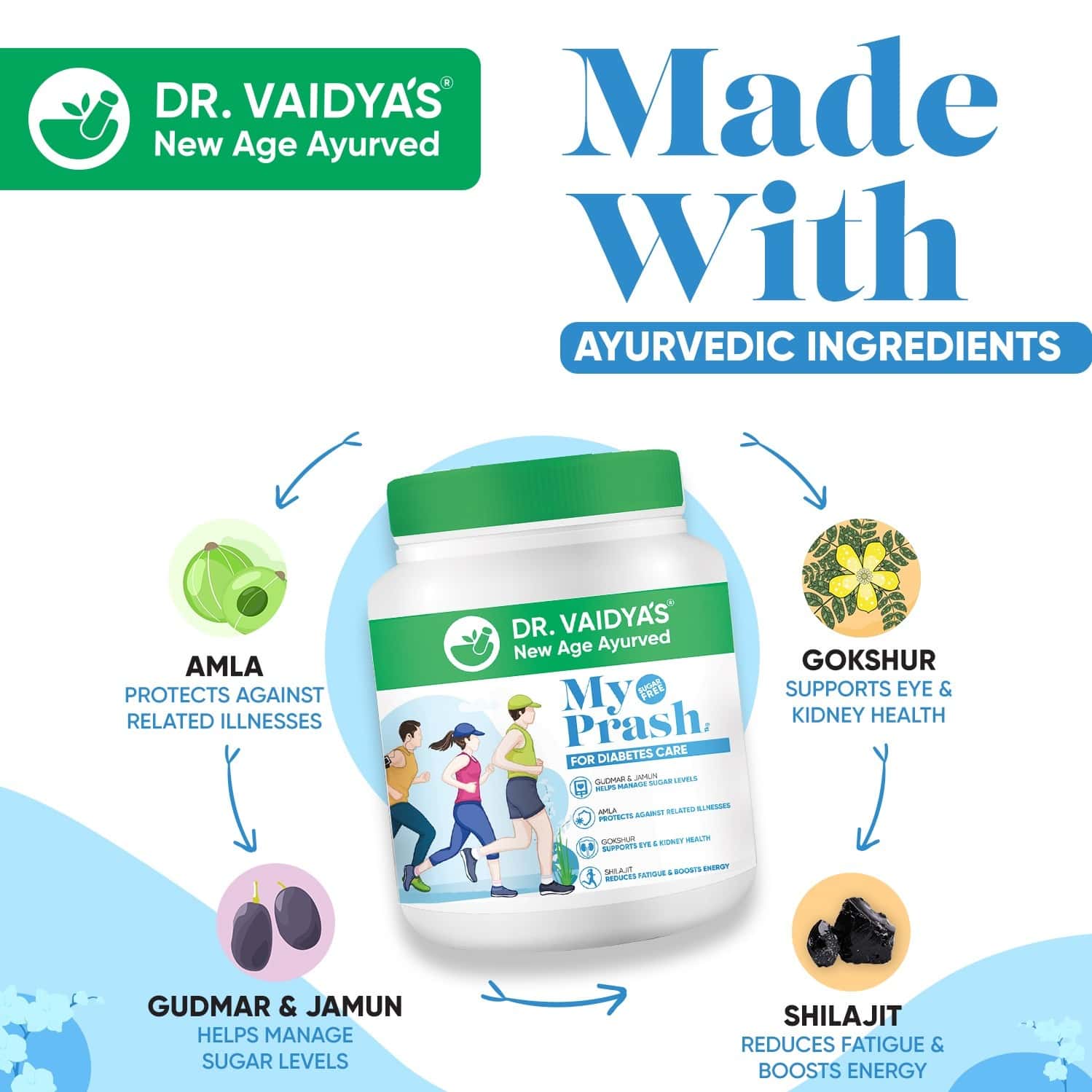 Buy DR VAIDYA'S MY PRASH MYCHYAWANPRASH FOR DIABETES CARE-500 GMS ...