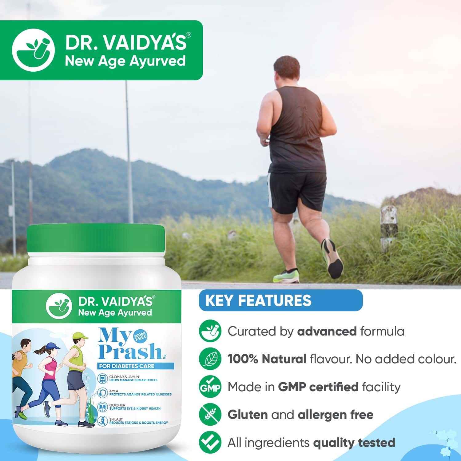 Buy DR VAIDYA'S MY PRASH MYCHYAWANPRASH FOR DIABETES CARE-500 GMS ...
