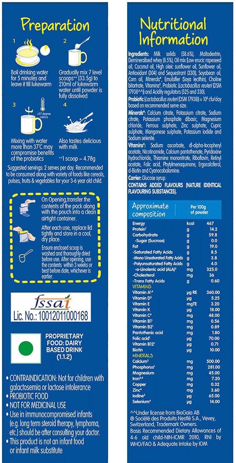 Buy NESTLE LACTOGROW NUTRITIOUS MILK DRINK- 400G (BISCUITY AND VANILLA ...
