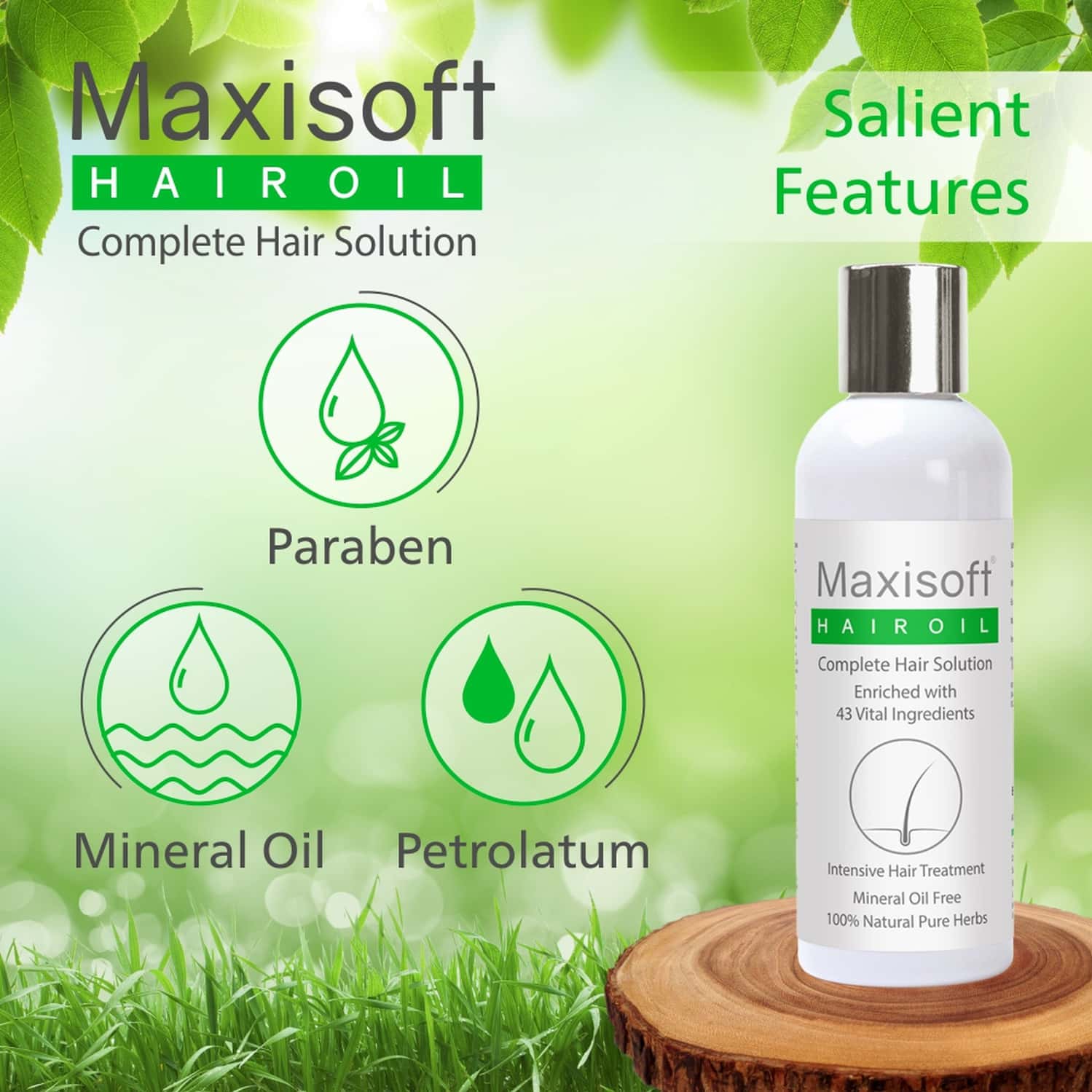 Buy MAXISOFT HAIR OIL 100 ML Online & Get Upto 60% OFF at PharmEasy