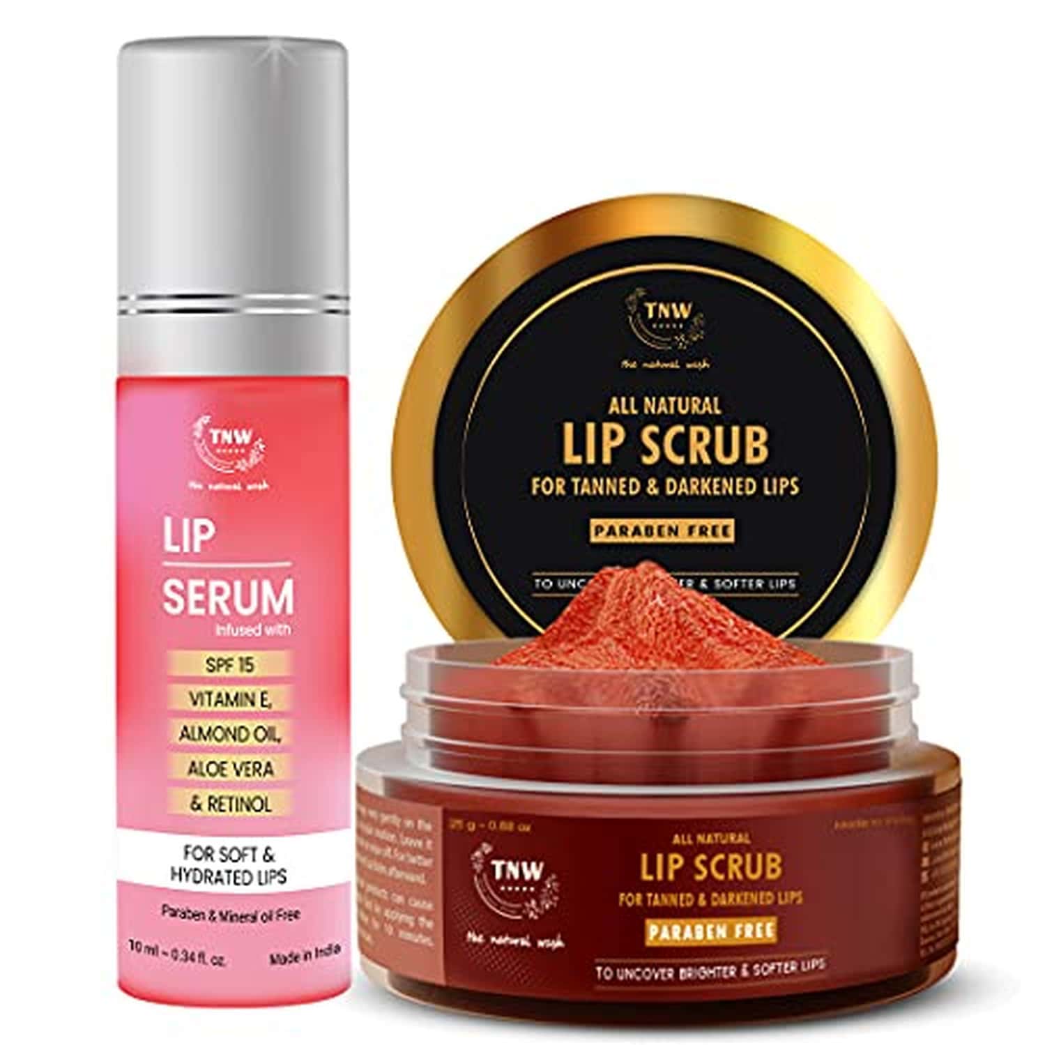 Buy TNW-THE NATURAL WASH LIP SERUM AND MULTANI MITTI FACE WASH FOR ...