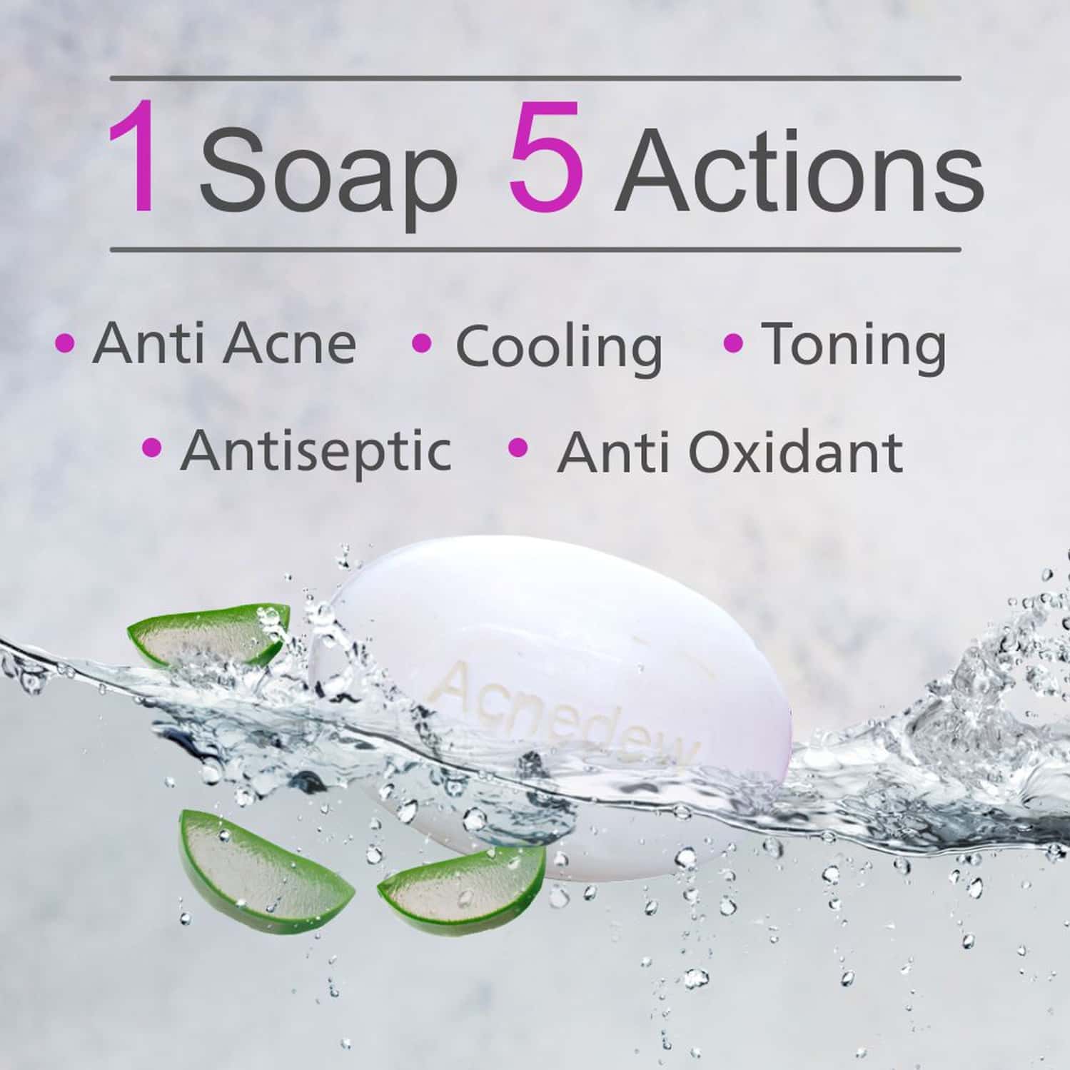 Buy ACNEDEW ANTI ACNE & ANTI PIMPLE SOAP (75 GM - PACK OF 4) Online ...