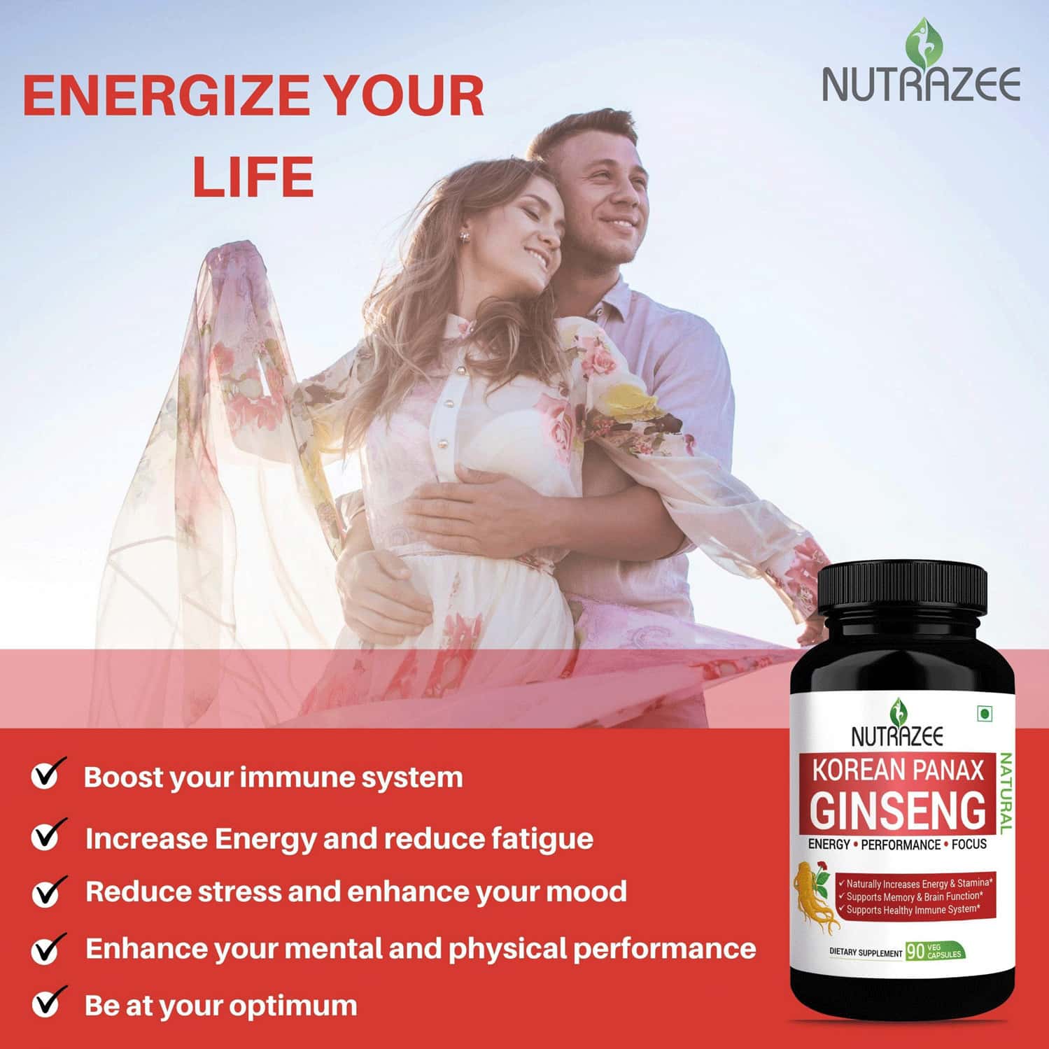 Buy NUTRAZEE KOREAN RED PANAX GINSENG 500MG - 90 VEGAN CAPSULES Online & Get Upto 60% OFF at ...