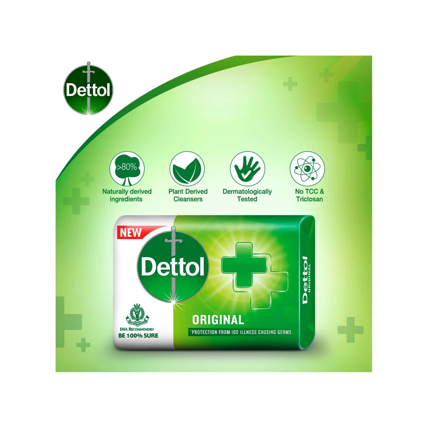 Buy Dettol Original Soap (Buy 4 Get 1 Free) Wrap Of 5 - 125g Each ...