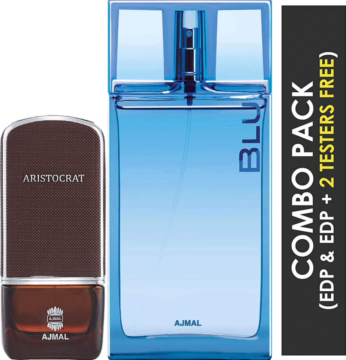 Buy AJMAL ARISTOCRAT EAU DE PARFUM 75ML PERFUME FOR MEN AND BLU EAU DE PARFUM 90ML PERFUME FOR ...