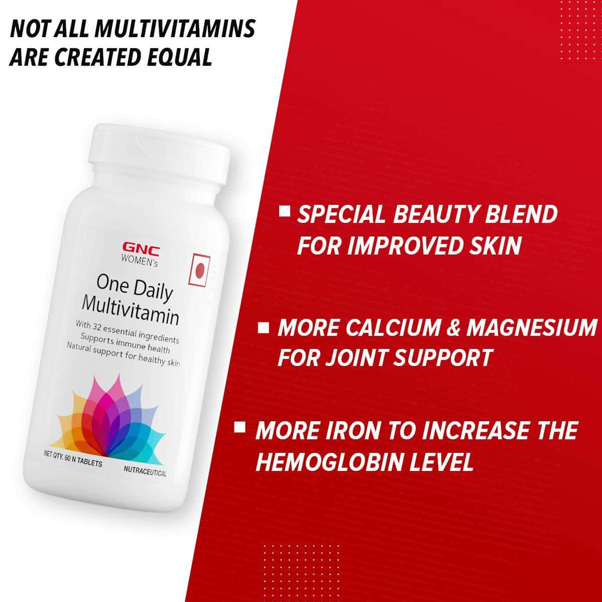 Buy GNC WOMEN'S ONE DAILY MULTIVITAMIN FOR WOMEN | 32 RICH INGREDIENTS ...