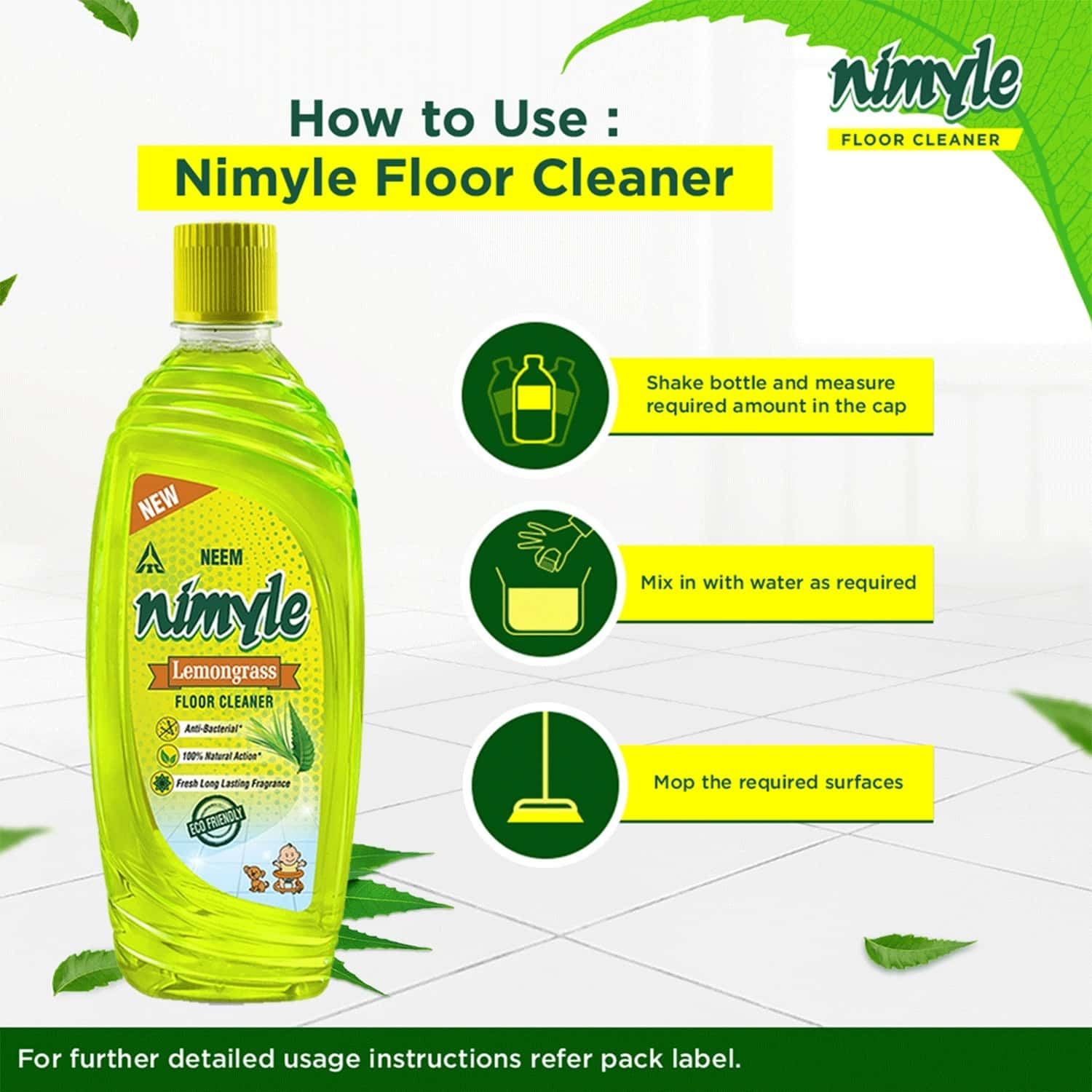Buy NIMYLE LEMONGRASS FLOOR CLEANER 500ML Online & Get Upto 60% OFF at ...