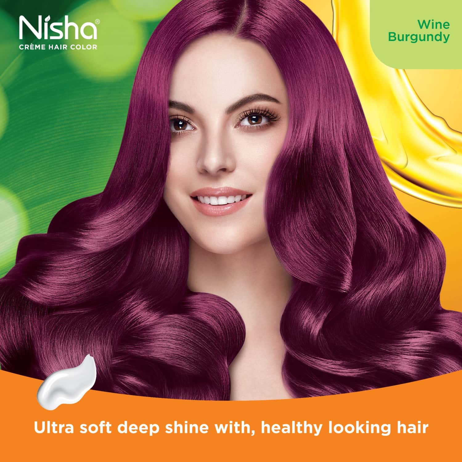 Buy NISHA CREME HAIR COLOR WINE BURGUNDY 120G PACK OF 2, AMMONIA FREE ...