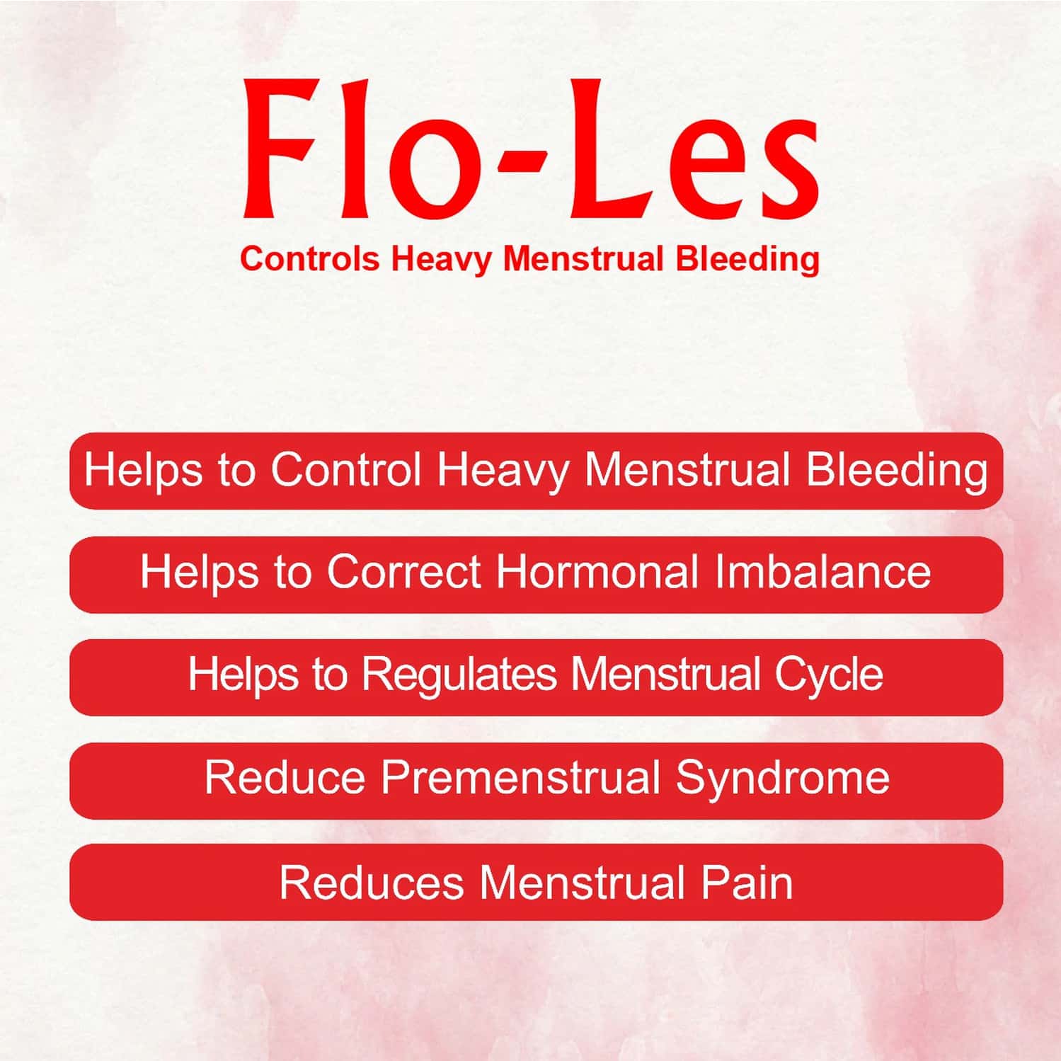 Buy FLO-LESS | CONTROLS HEAVY MENSTRUAL BLEEDING - STRAWBERRY FLAVOUR ...