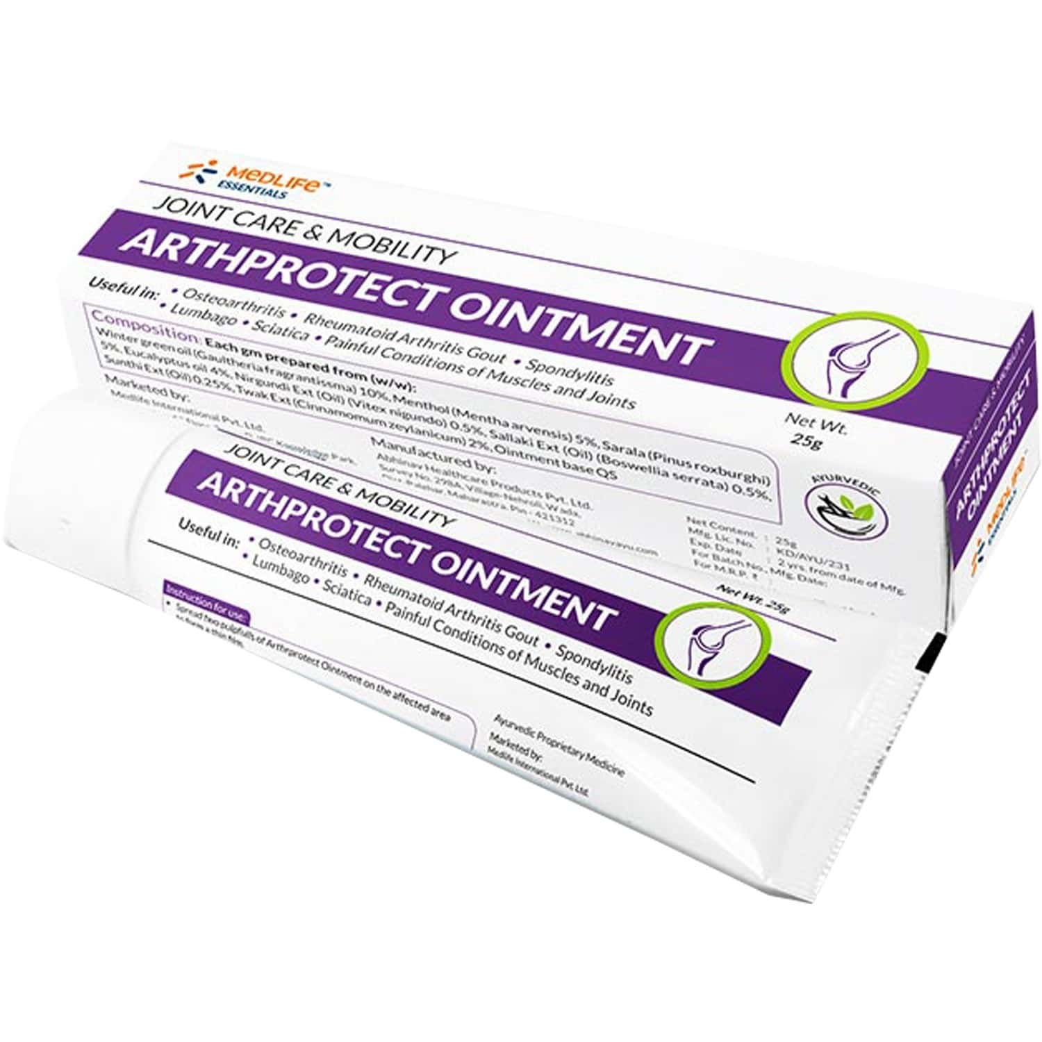 Buy MEDLIFE ESSENTIALS ARTHPROTECT OINTMENT 25 GM Online & Get Upto 60% ...
