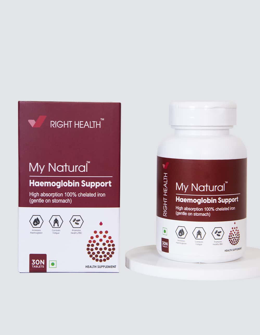 Buy PURE NUTRITION IRON L IRON TABLETS TO SUPPORT HAEMOGLOBIN FORMATION ...