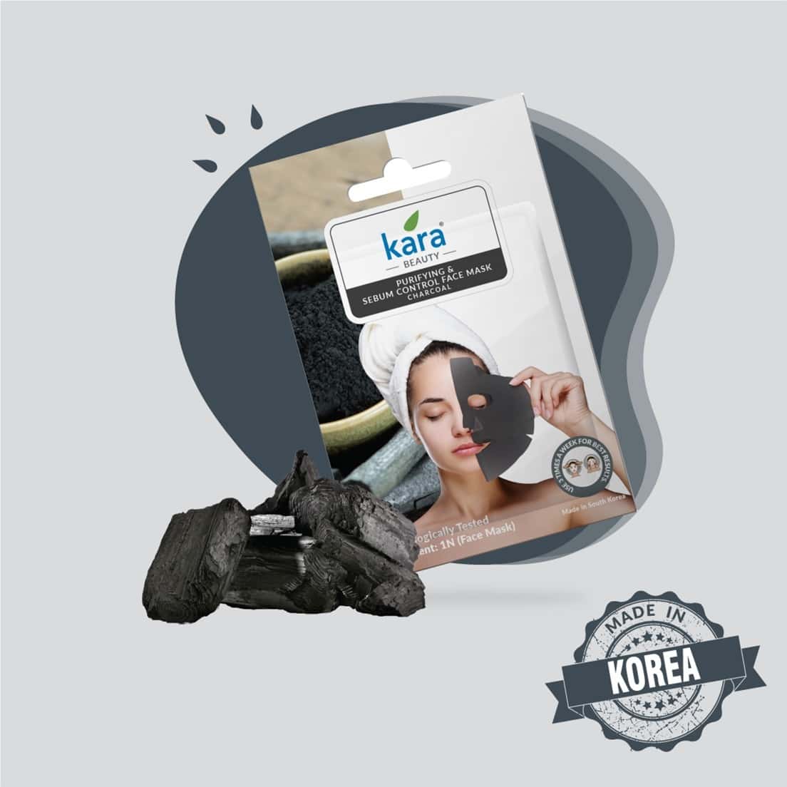 Buy KARA PURIFYING & SEBUM CONTROL CHARCOAL FACE MASK Online & Get Upto ...