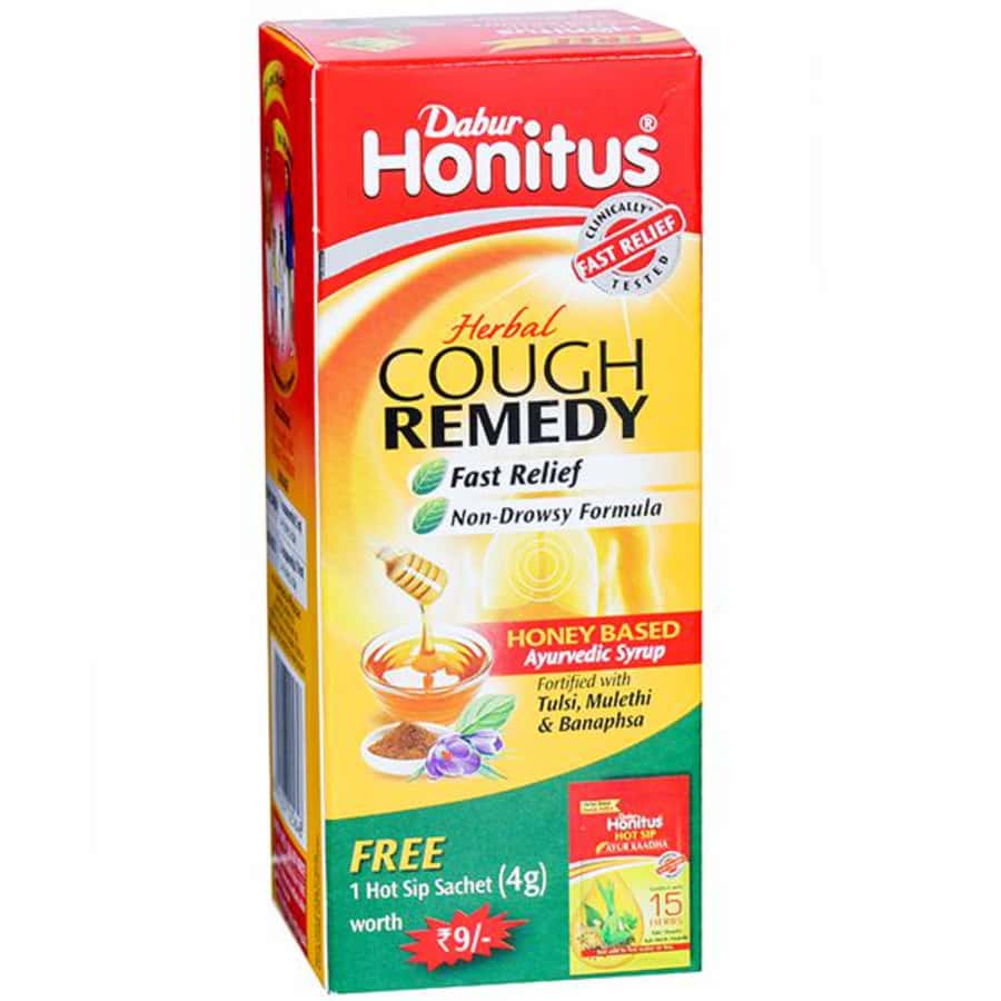 Buy DABUR HONITUS HERBAL HONEY BASED AYURVEDIC SYRUP 100ML Online & Get ...