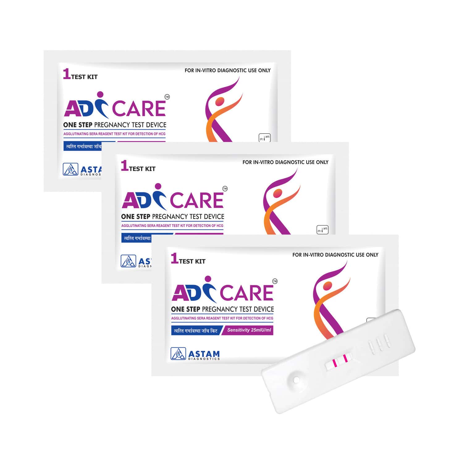 Buy ADICARE ONE STEP PREGNANCY TEST KIT | HCG HOME PREGNANCY TEST ...