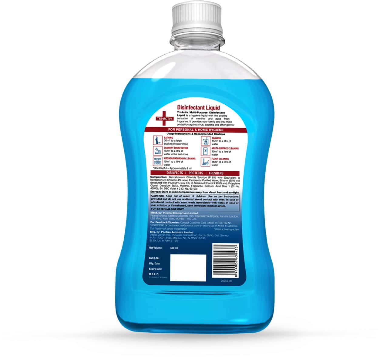 Buy TRI-ACTIV MULTIPURPOSE DISINFECTANT LIQUID FOR PERSONAL AND HOME ...