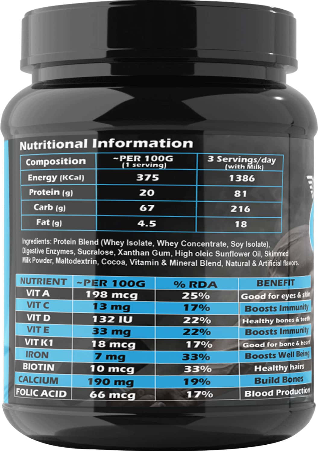 Buy SOS NUTRITION HIGH PROTEIN HEAVY MASS GAINER CHOCOLATE ADDED ...