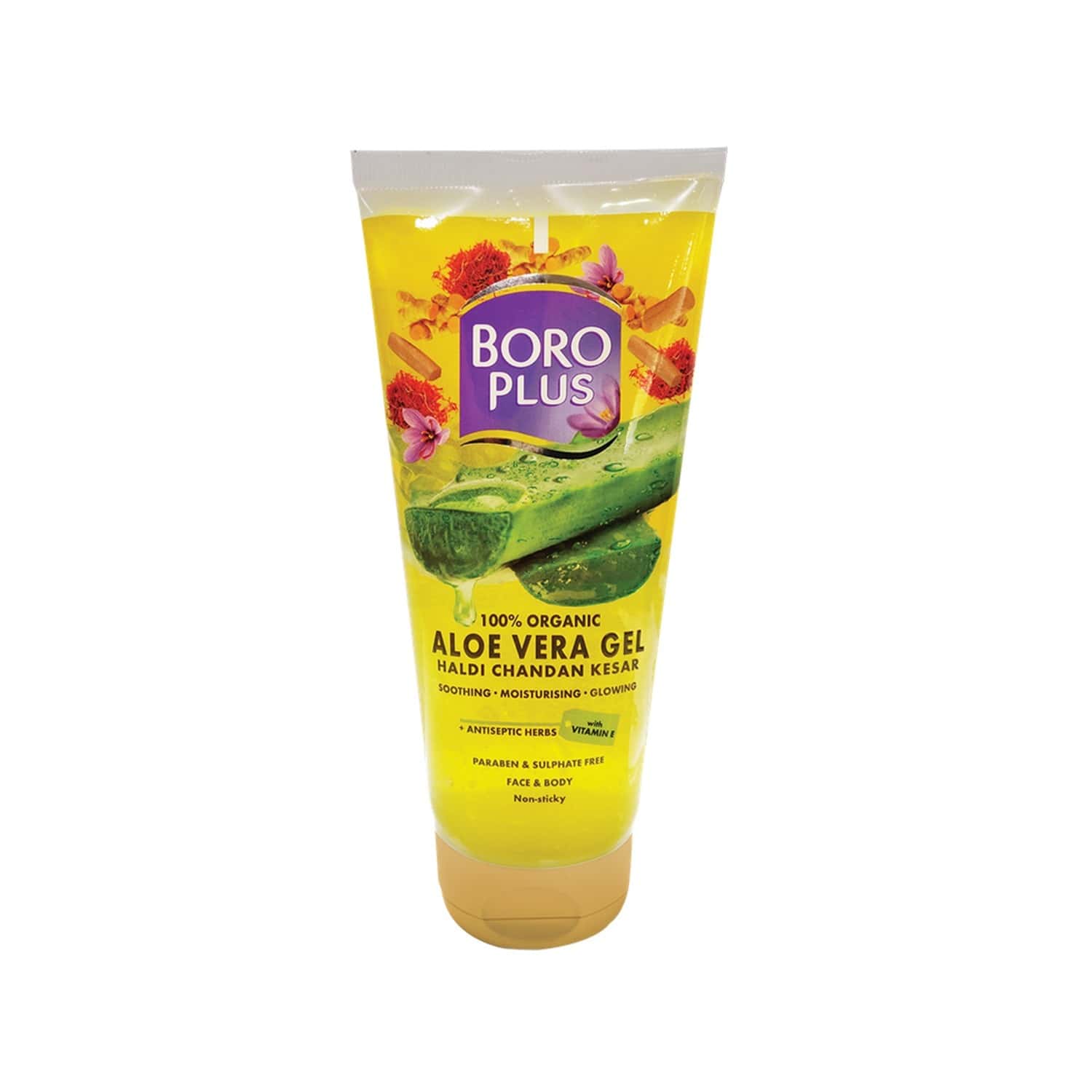 Buy Boro Plus Aloe Gel Haldi Chandan Kesar Moisturizer Tube Of 60 Ml ...