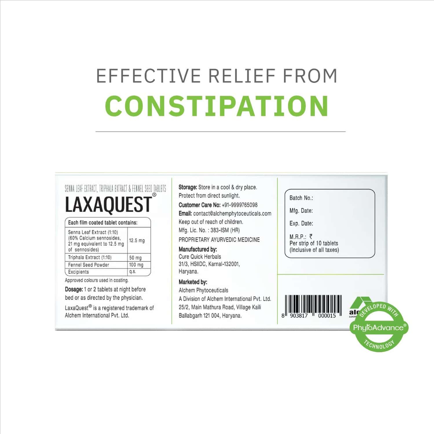 Buy LAXAQUEST® EFFECTIVE RELIEF FROM CONSTIPATION (PACK OF 1) Online ...