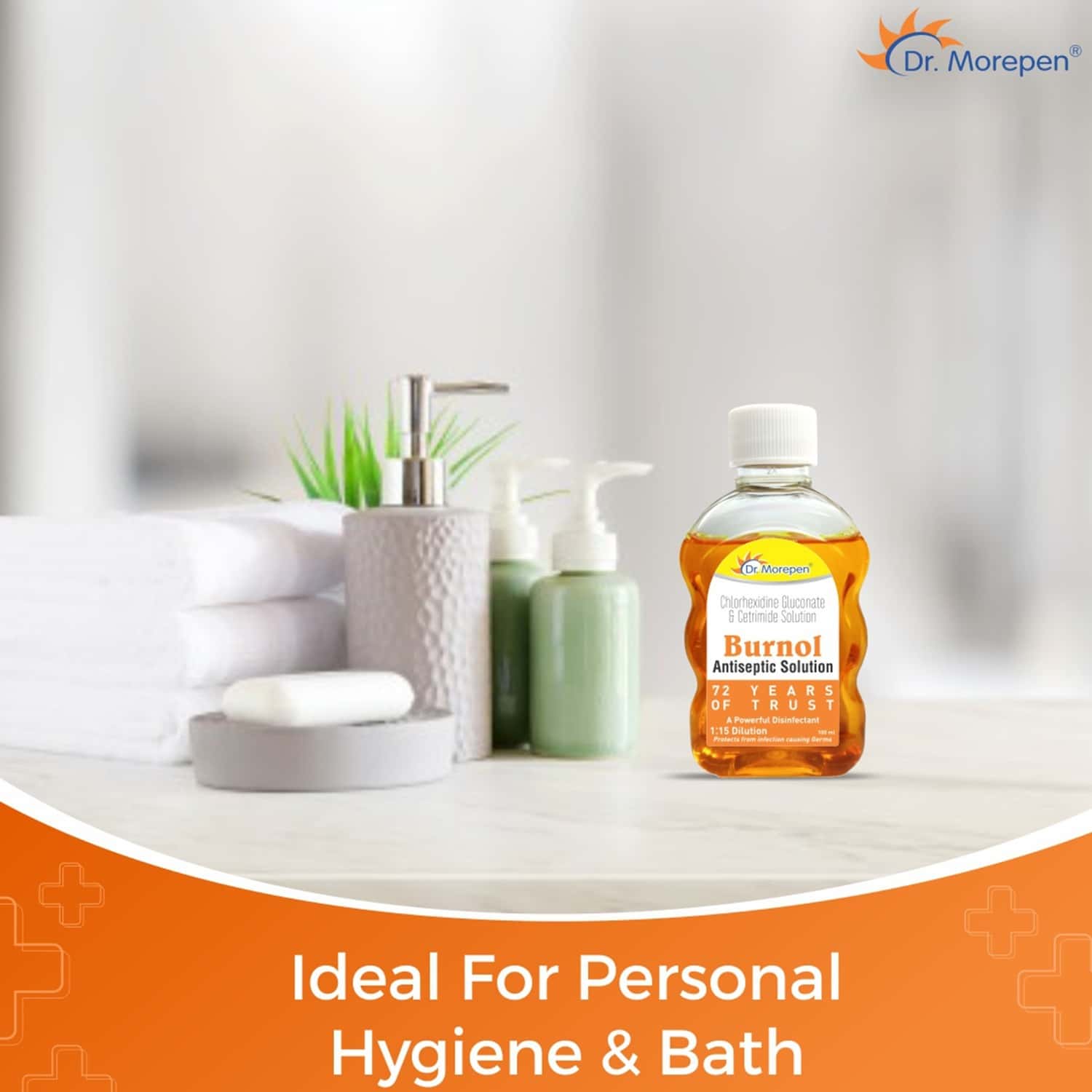 Buy BURNOL ANTISEPTIC SOLUTION, MULTIPURPOSE DISINFECTANT LIQUID - 100 ...