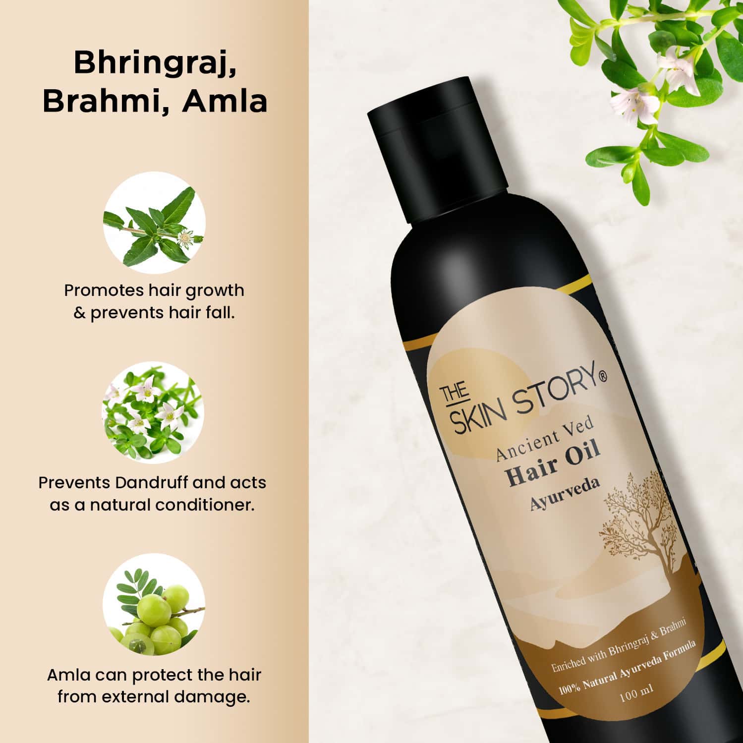 Buy THE SKIN STORY ANCIENT VED HAIR OIL, 100ML Online & Get Upto 60% ...