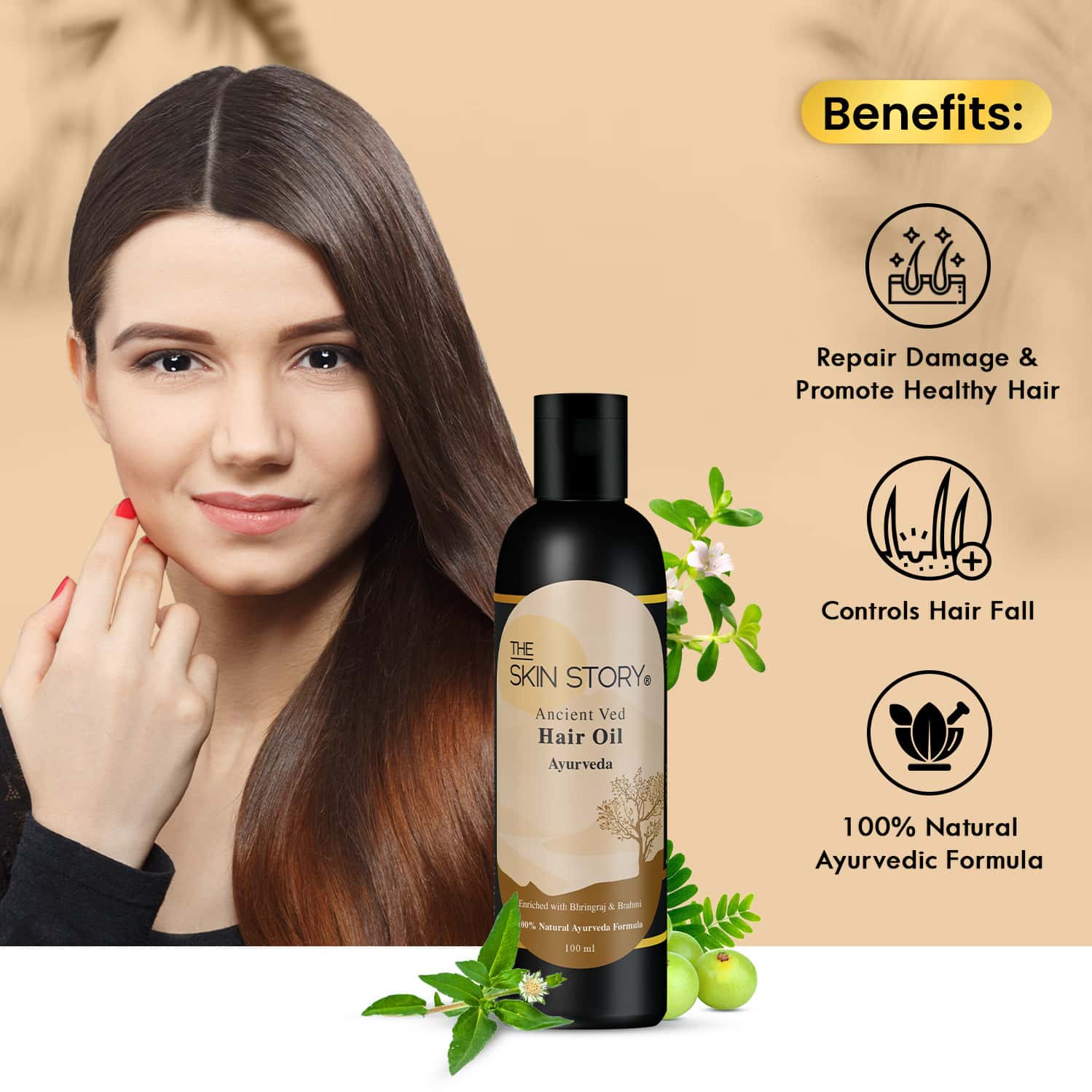 Buy THE SKIN STORY ANCIENT VED HAIR OIL, 100ML Online & Get Upto 60% ...