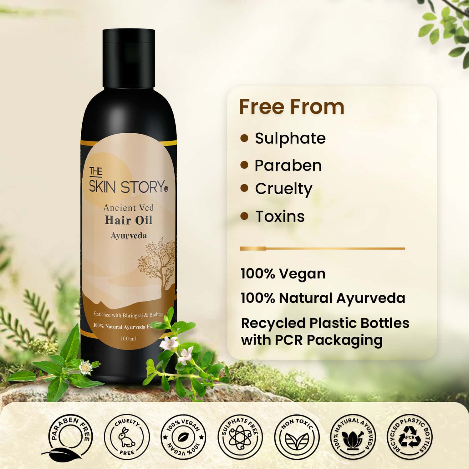 Buy THE SKIN STORY ANCIENT VED HAIR OIL, 100ML Online & Get Upto 60% ...
