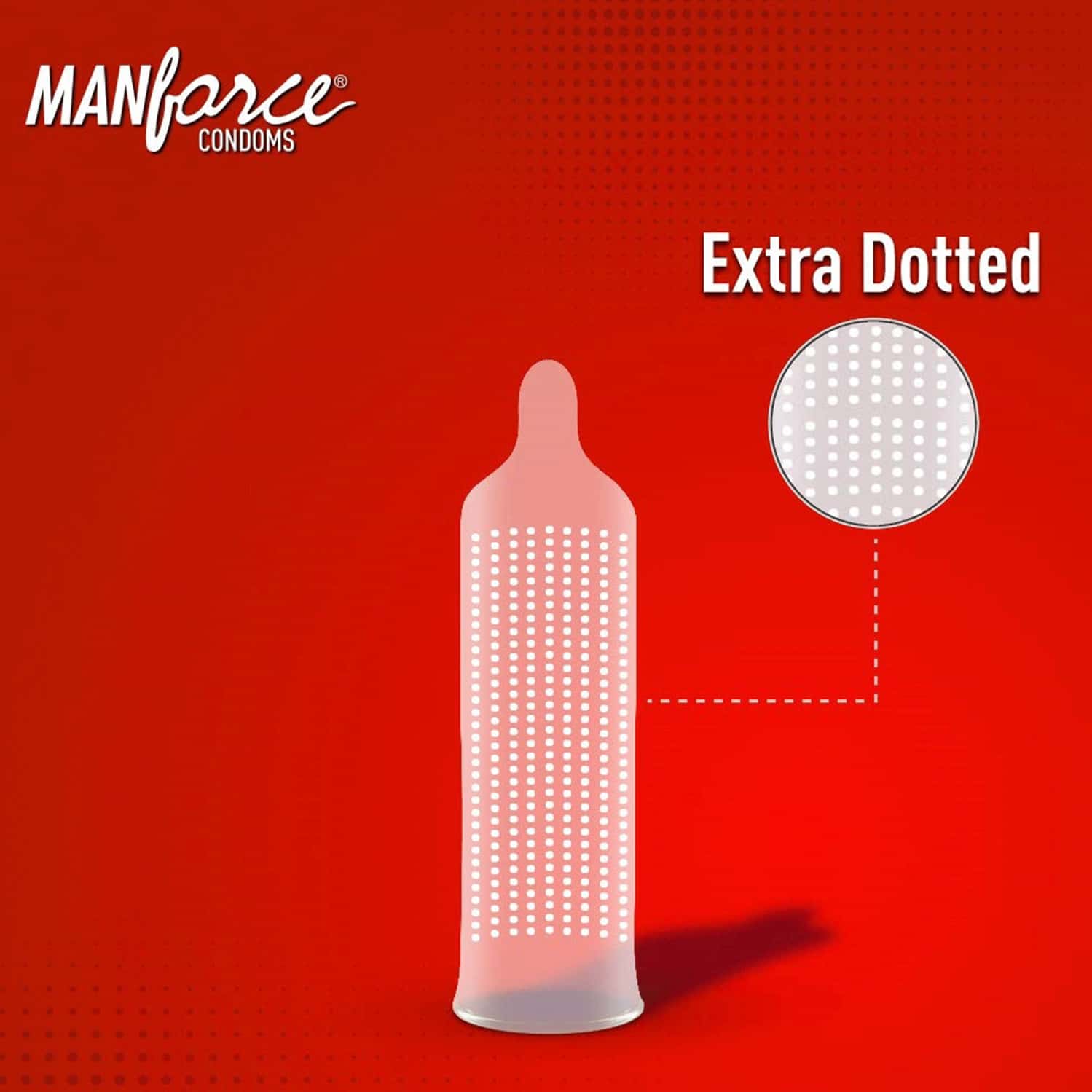 Buy SUPER MANFORCE 1500 DOTS LITCHI FLAVOURED - PACK OF 10 CONDOMS ...