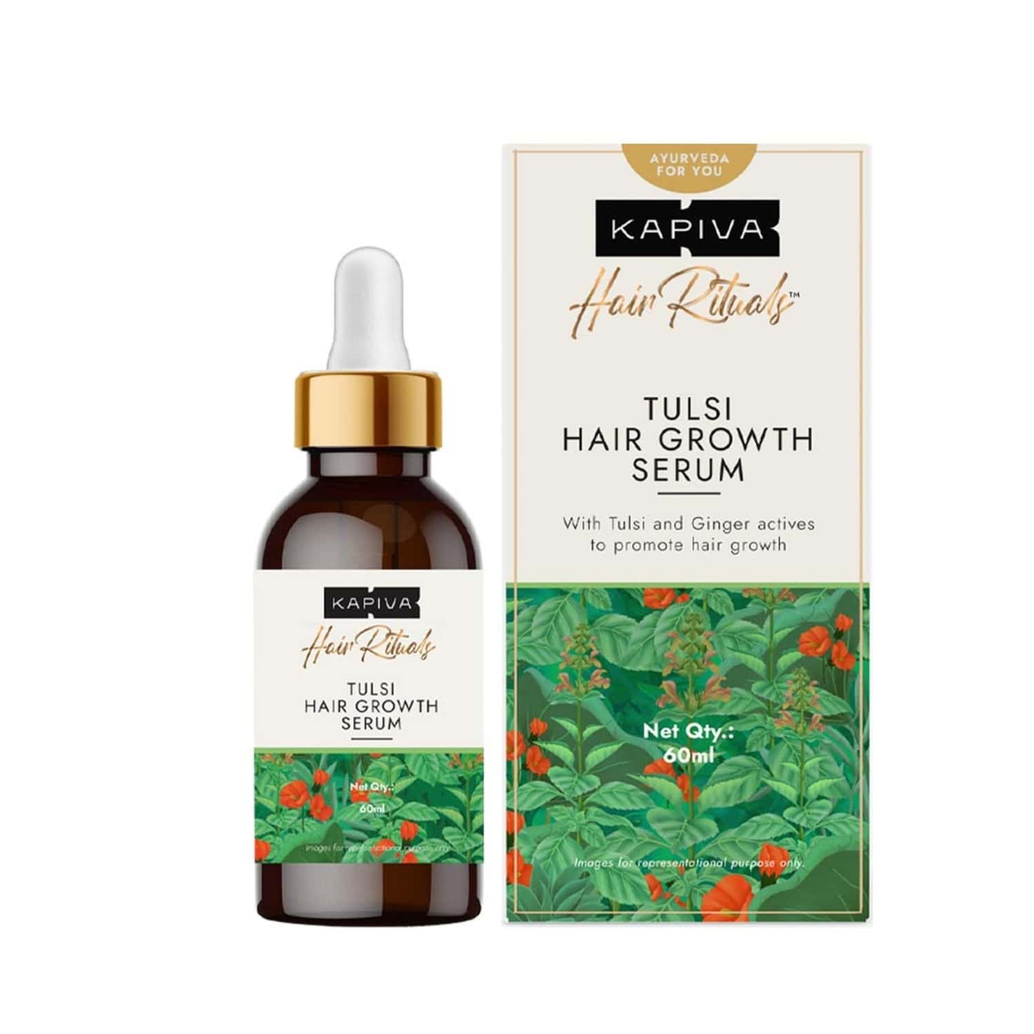Buy KAPIVA HAIR RITUALS TULSI HAIR GROWTH SERUM 60 ML Online & Get Upto ...