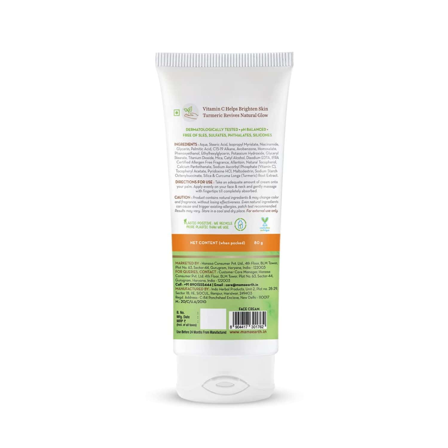 Buy MAMAEARTH VITAMIN C DAILY GLOW FACE CREAM 80 G Online & Get Upto 60 ...