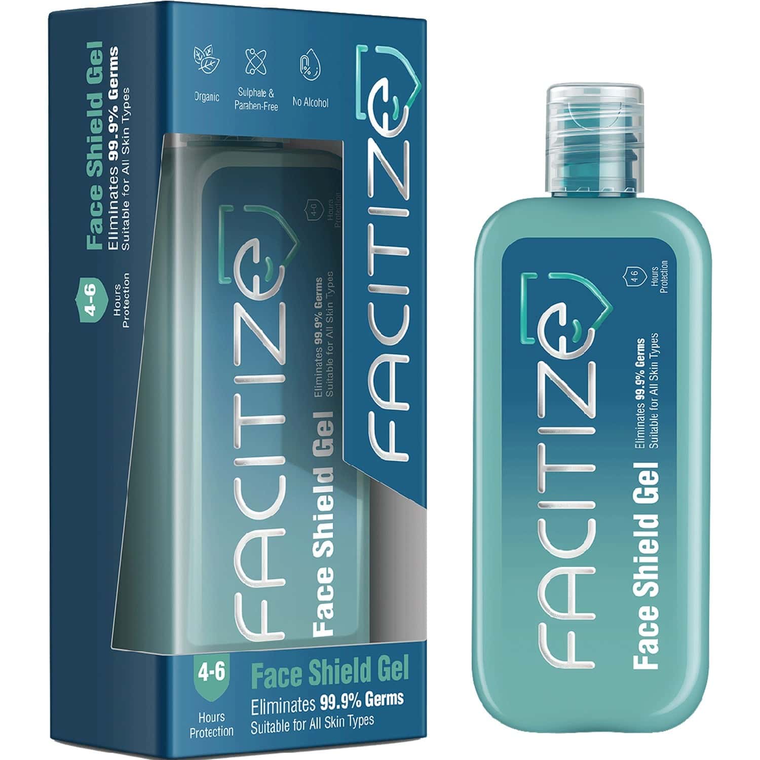Buy RXSAFE FACITIZE: NON-ALCOHOLIC FACE SHIELD GEL FOR MEN AND WOMEN ...