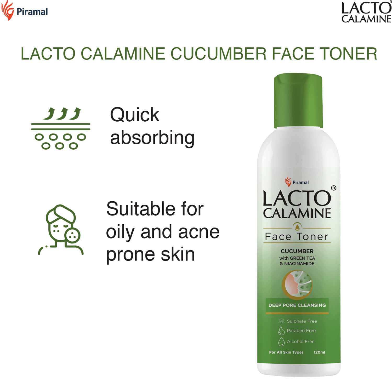 Buy LACTO CALAMINE CUCUMBER FACE TONER WITH GREEN TEA & NIACINAMIDE.NO ...
