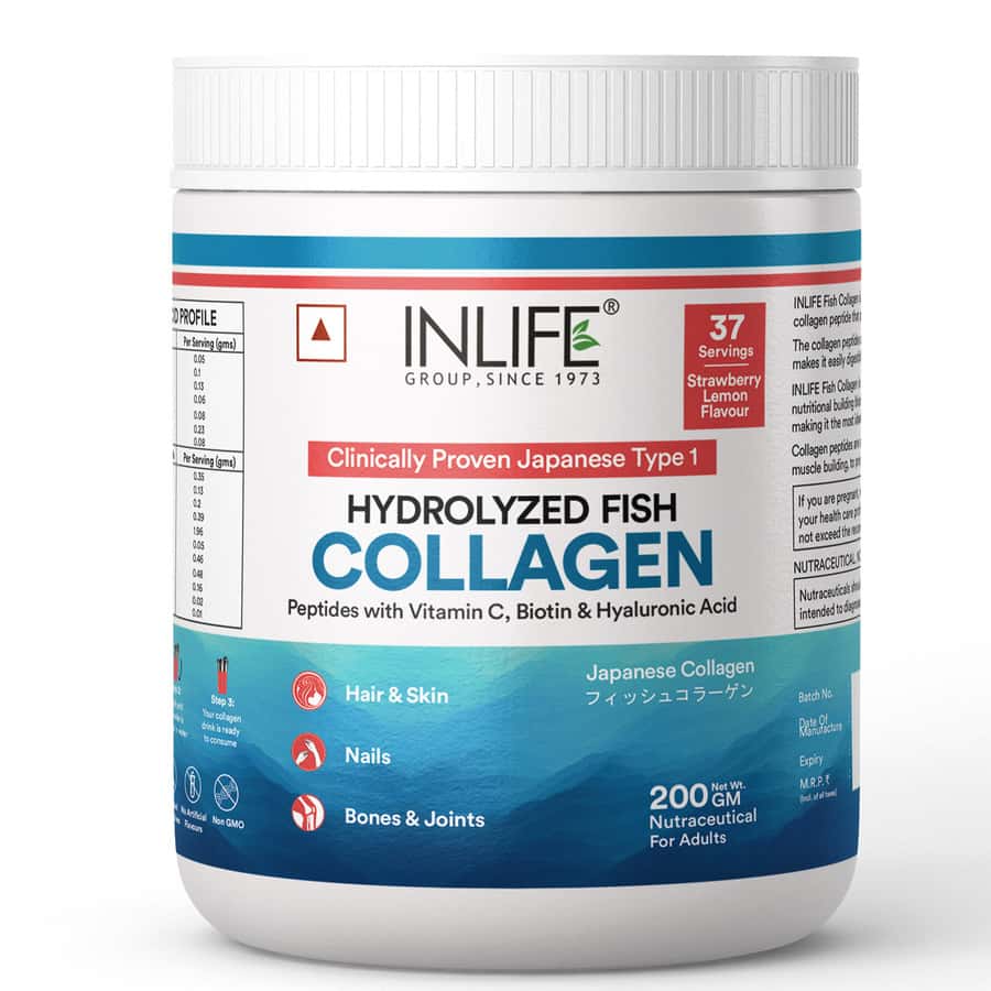 Buy INLIFE JAPANESE MARINE COLLAGEN SUPPLEMENTS FOR WOMEN & MEN (ORANGE ...