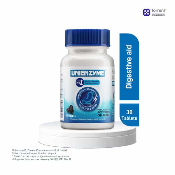 Buy UNIENZYME BOTTLE OF 30 TABLETS Online & Get Upto 60% OFF at PharmEasy
