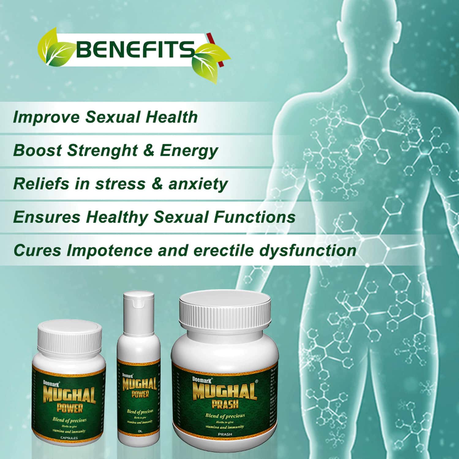 Buy DEEMARK MUGHAL PRASH FOR STRENGTH STAMINA ENERGY (250G PRASH|50 ML ...