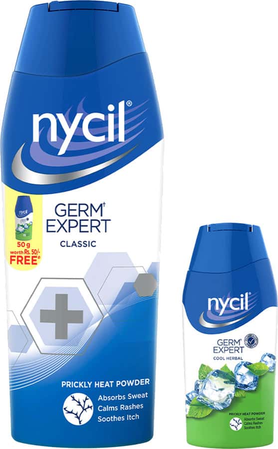 Buy NYCIL COOL HERBAL PRICKLY HEAT TALCUM POWDER | 150G (GET NYCIL COOL ...