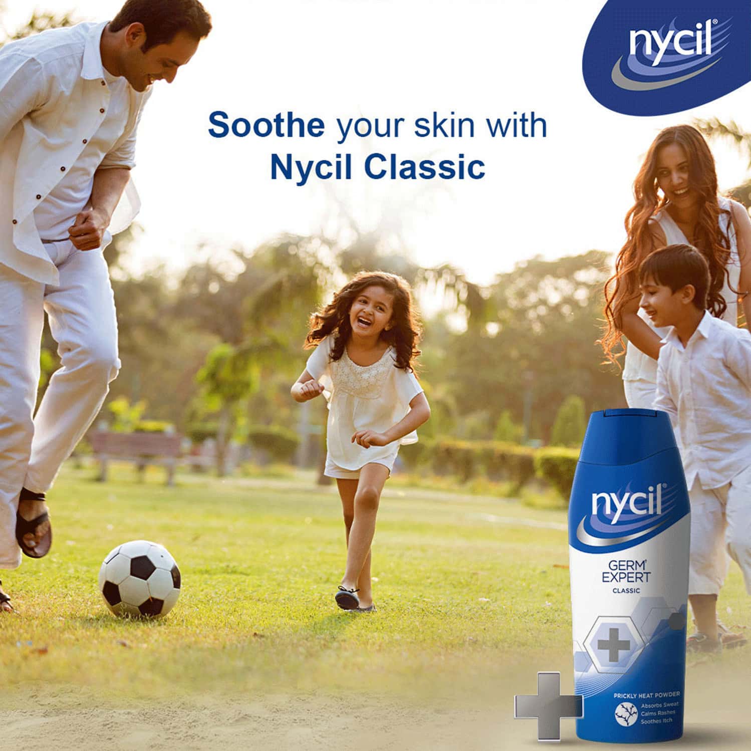 Buy NYCIL CLASSIC PRICKLY HEAT TALCUM POWDER, 150G (GET NYCIL CLASSIC ...