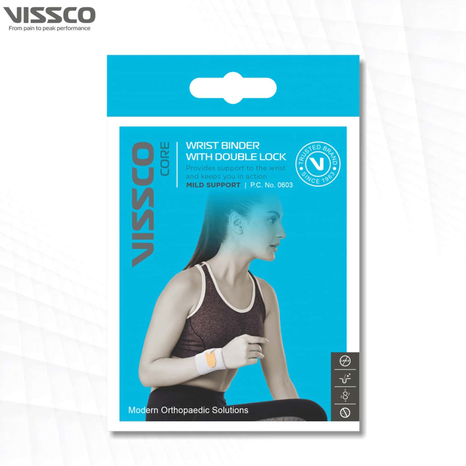 Buy VISSCO WRIST BINDER WITH DOUBLE LOCK | PROVIDES FIRM GRIP & SUPPORT ...