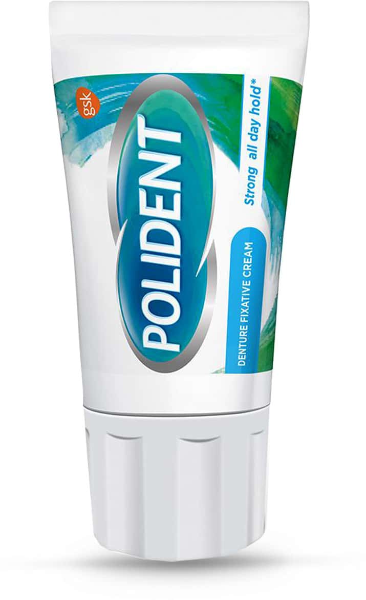 Buy POLIDENT DENTURE FIXATIVE CREAM DENTURE ADHESIVE FOR ALL DAY HOLD ...