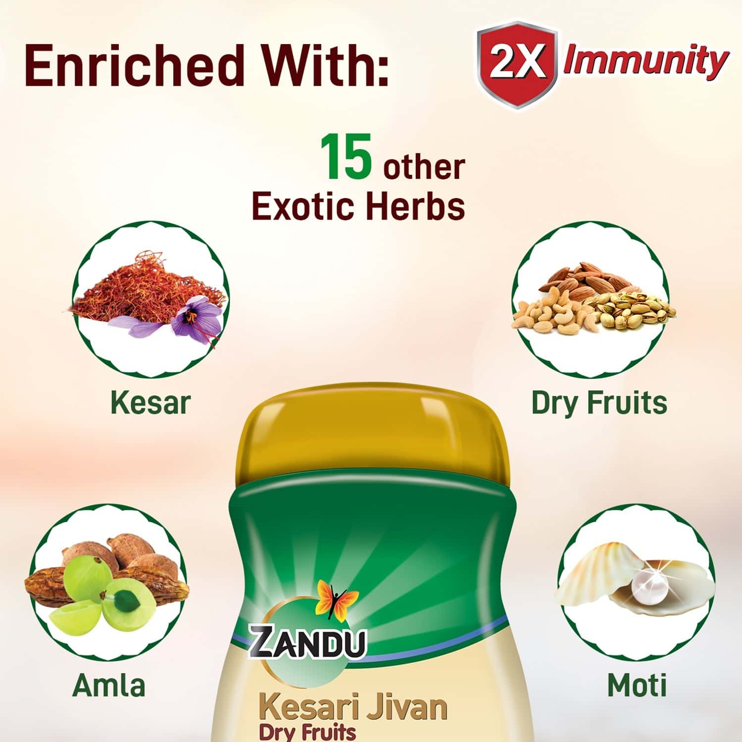 Buy ZANDU KESARI JIVAN DRY FRUITS - 450G Online & Get Upto 60% OFF at ...
