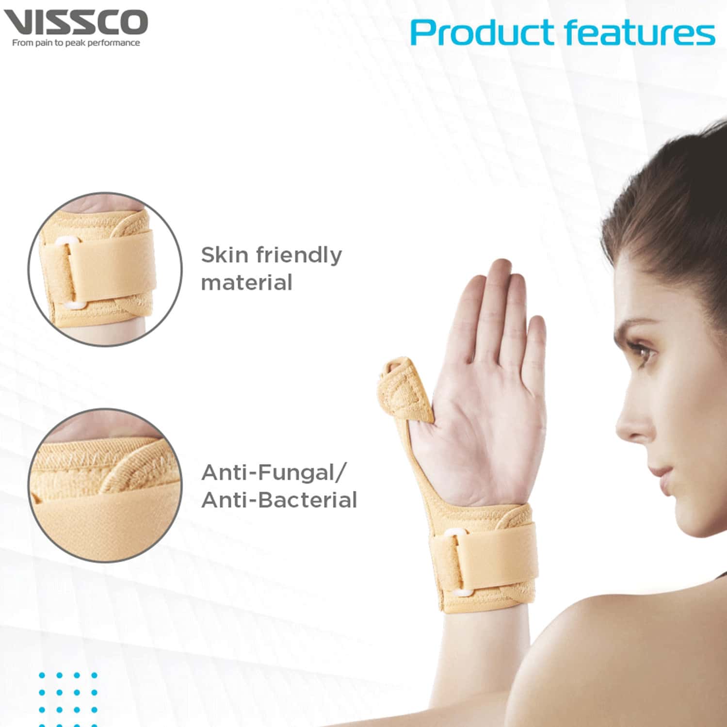 Buy VISSCO THUMB SPICA SPLINT FOR BOTH LEFT/RIGHT | PROVIDES FREE HAND ...