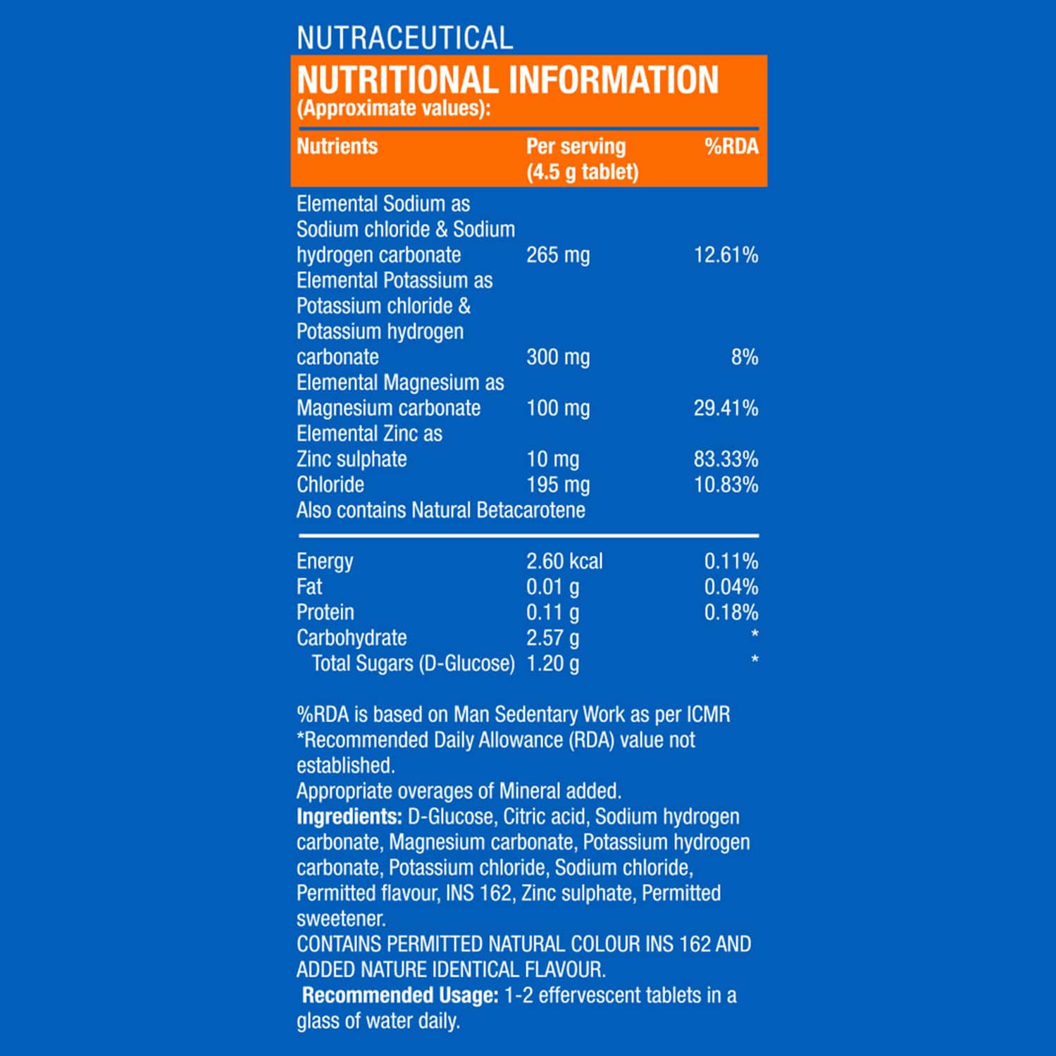 Buy FAST&UP RELOAD O.R.S ELECTROLYTE - REHYDRATION ZINC + D-GLUCOSE ...