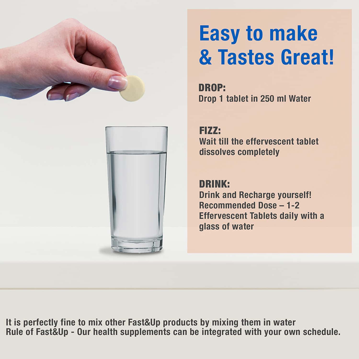 Buy FAST&UP RELOAD O.R.S ELECTROLYTE - REHYDRATION ZINC + D-GLUCOSE - ORANGE - 20 EFFERVESCENT ...