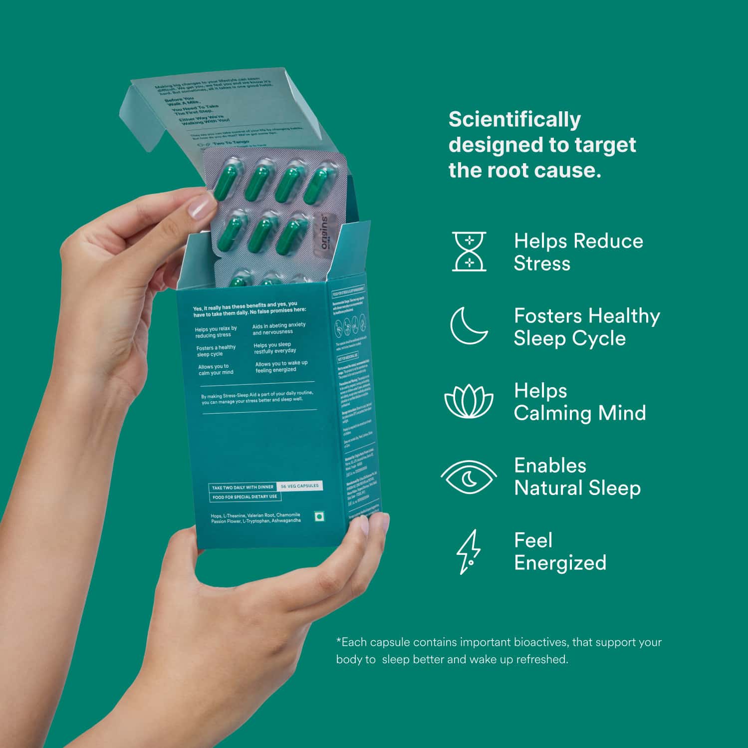 Buy ORIGINS NUTRA STRESS-SLEEP AID CAPSULES, SHODEN ASHWAGANDHA FOR ...